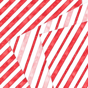 Candy Cane Stripes Digital Paper Pack Watercolor Peppermint Seamless ...