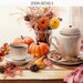 Fall Cottage Digital Paper Pack Watercolor Printable Scrapbooking Paper ...