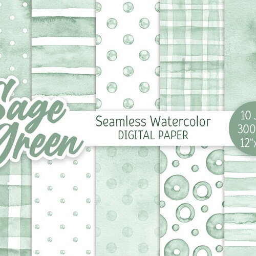 Steel Blue Seamless Pattern Watercolor Polka Dot Digital Paper - Etsy