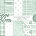 Sage Green Seamless Pattern Watercolor Polka Dot Digital Paper | Etsy