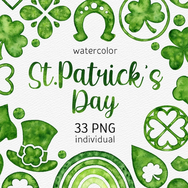 Watercolor Clover Svg - Etsy