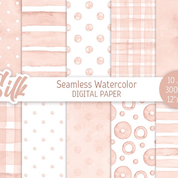 Beige Digital Paper - Etsy