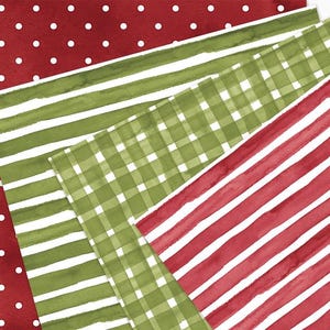 Christmas Digital Paper Pack Watercolor Polka Dot Seamless Pattern ...