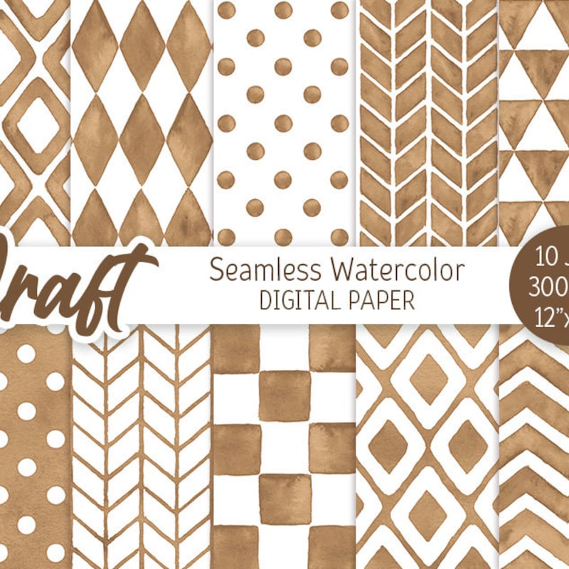 Geometric Watercolor - Etsy