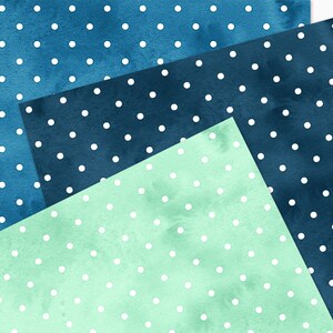Turquoise Polka Dot Watercolor Background Teal Digital Paper Pack ...
