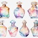 Watercolor Perfume Bottles Clipart Pastel Perfume PNG Bundle Fashion ...