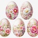 Floral Eggs Watercolor Clipart Easter Egg PNG Bundle Spring Clipart ...