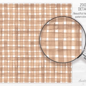 Watercolor Earth Tones Digital Paper Pack Neutral Boho Seamless Pattern ...