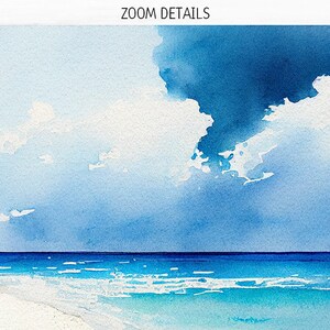 Watercolor Seaside Digital Paper Pack Summer Beach Printable ...