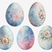 Watercolor Easter Clipart Bundle, Spring Clipart PNG, Basket Bird Eggs ...