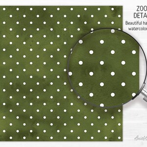 Christmas Digital Paper Pack Watercolor Polka Dot Seamless Pattern ...