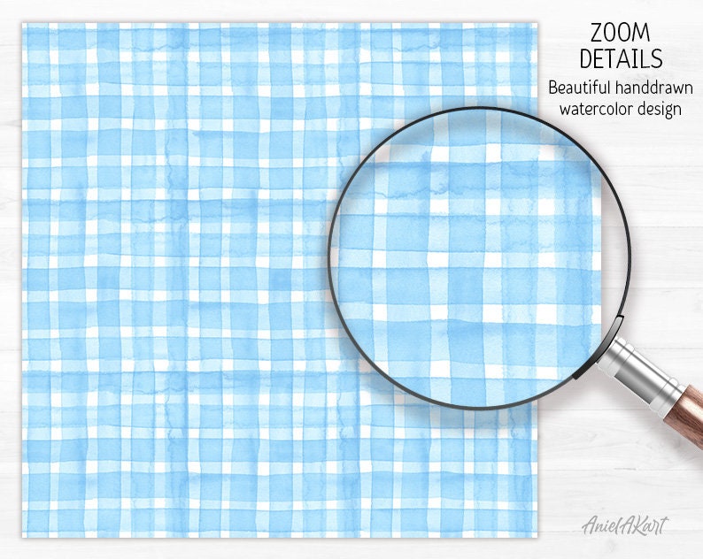 Baby Blue Seamless Pattern Watercolor Polka Dot Digital Paper - Etsy