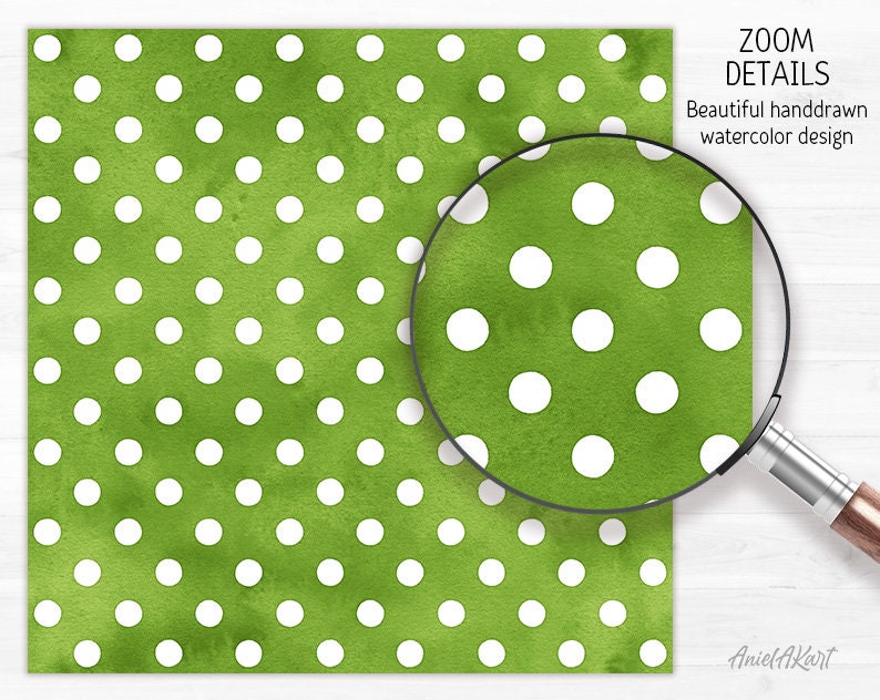 Halloween Digital Paper Pack Watercolor Polka Dot Seamless - Etsy
