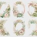 Watercolor Boho Floral Frame Clipart Flower Wreath Boho - Etsy