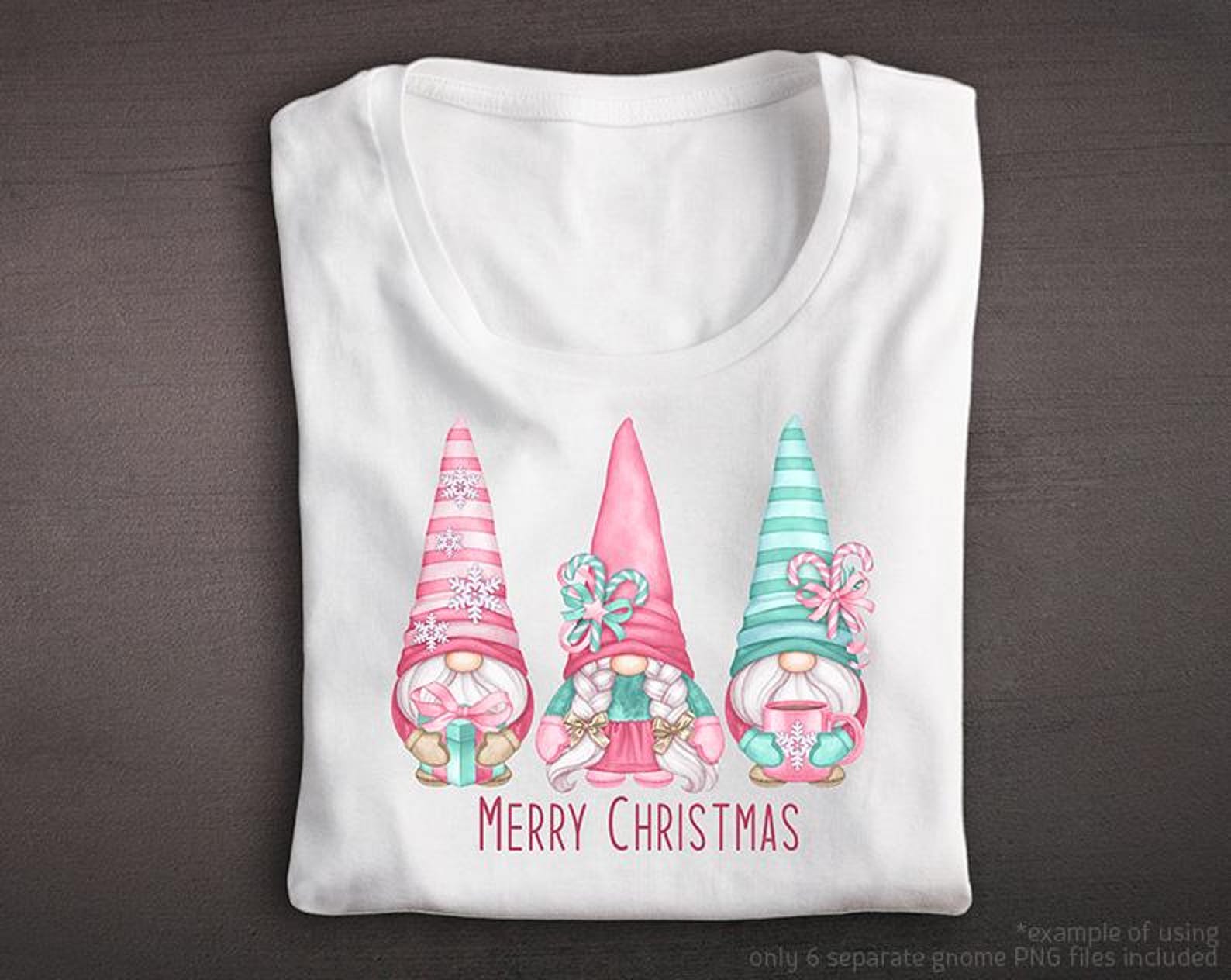 Pink Christmas Gnomes PNG Clipart Christmas Clipart Cute Gnomes Hand ...