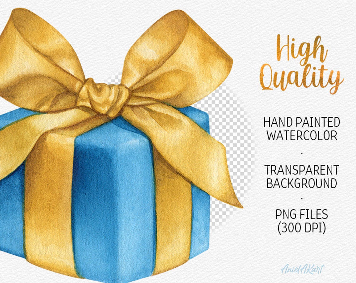 Watercolor Birthday Party Clipart Hand Painted Colorful - Etsy
