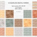 Watercolor Boho Tones Digital Paper Pack Natural Boho Seamless Pattern ...