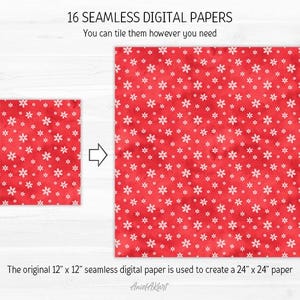 Christmas Seamless Pattern Watercolor Digital Paper Pack Polka Dot ...