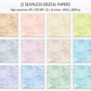 Neutral Watercolor Digital Paper Pack Pastel Bohemian Hues Seamless ...