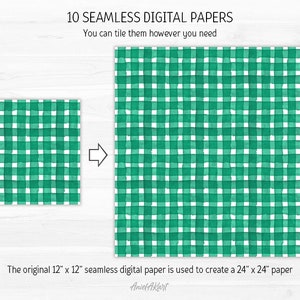 Emerald Green Seamless Pattern Watercolor Polka Dot Digital Paper Pack ...