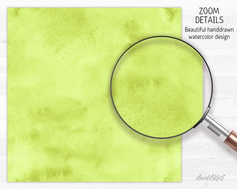 Green Watercolor Background Green Ombre Digital Paper Pack - Etsy