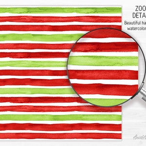Christmas Digital Paper Pack Watercolor Polka Dot Seamless Pattern ...