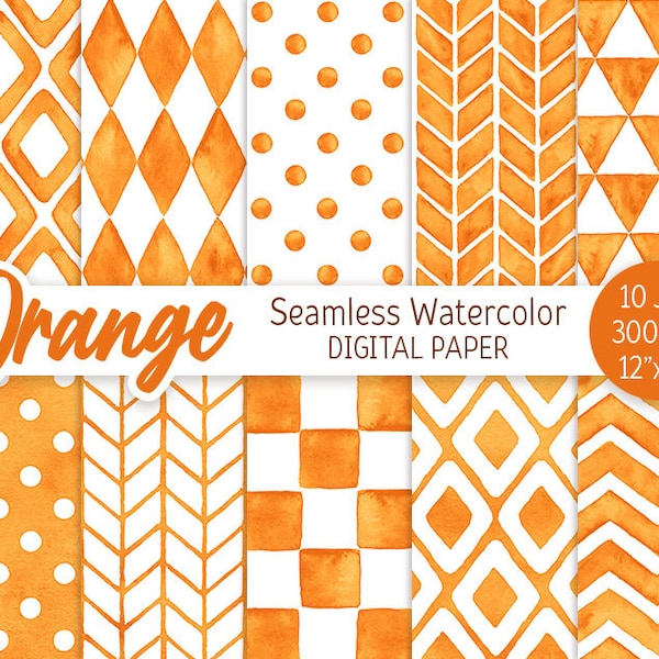 Watercolor Chevron - Etsy