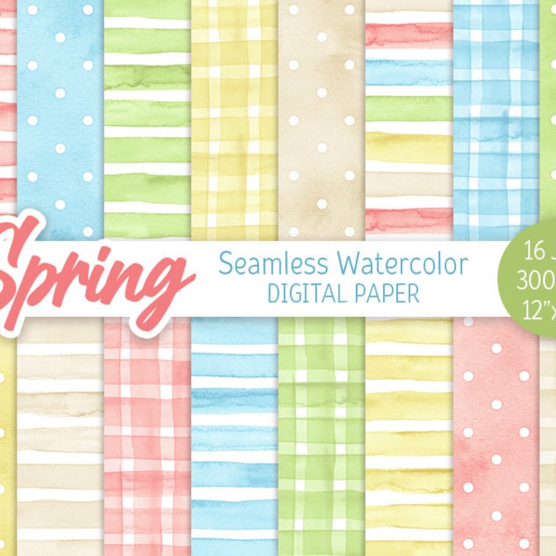 Easter Digital Paper - Etsy