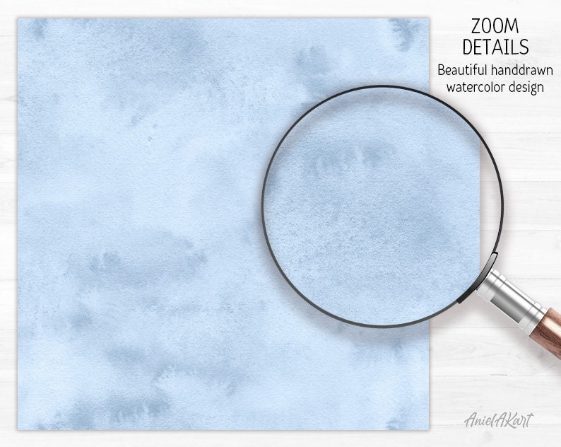 Watercolor Winter Digital Paper Pack Winter Hues Seamless Pattern ...