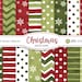 Christmas Digital Paper Pack Watercolor Polka Dot Seamless Pattern ...