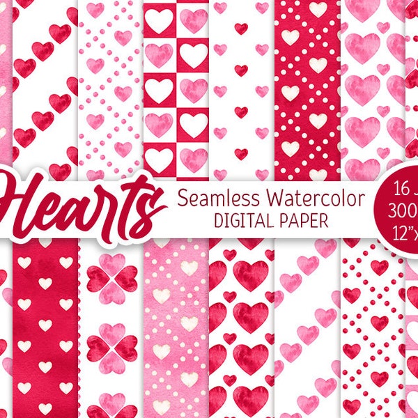 Watercolor Valentine - Etsy