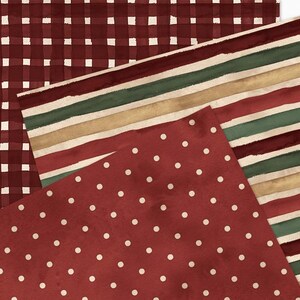 Christmas Digital Paper Pack Watercolor Polka Dot Seamless Pattern ...