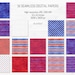 Red Blue Digital Paper Pack Watercolor Polka Dot Seamless Pattern ...