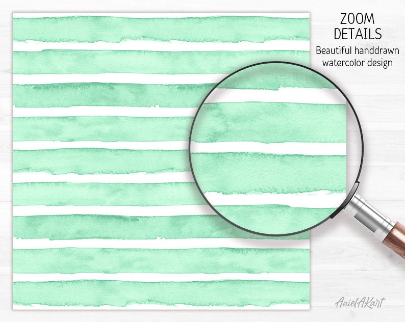 Mint Green Seamless Pattern Watercolor Polka Dot Digital Paper | Etsy