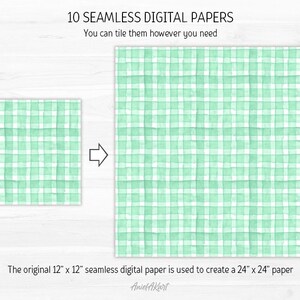 Mint Green Seamless Pattern Watercolor Polka Dot Digital Paper Pack ...