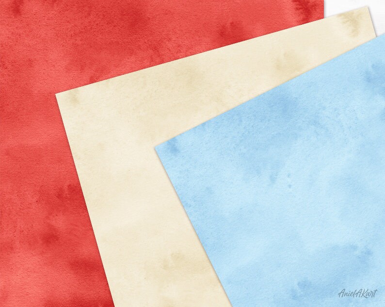 Watercolor Winter Digital Paper Pack Winter Hues Seamless - Etsy