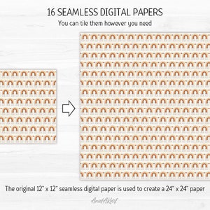 Boho Baby Digital Paper Pack Nursery Watercolor Baby Toys Seamless ...