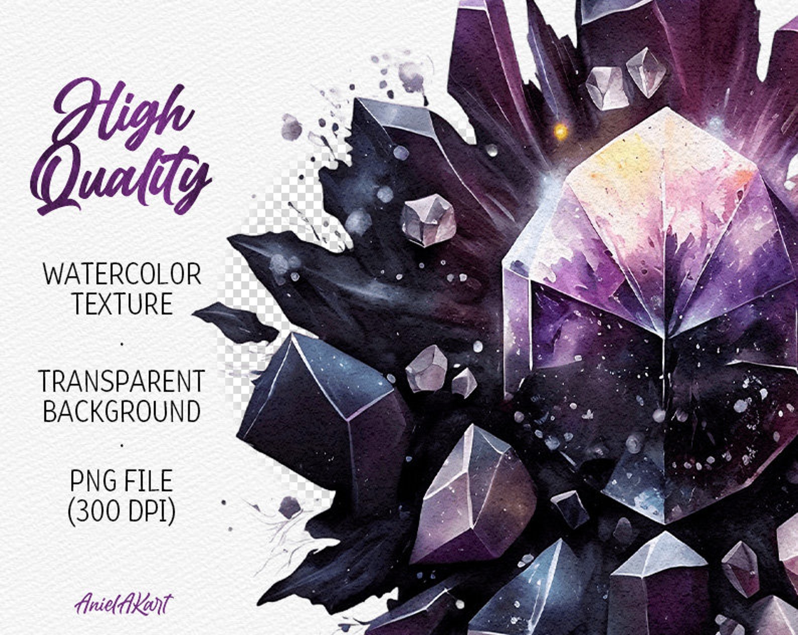 Watercolor Dark Witch Clipart Pack Witchcraft PNG Gothic Aesthetic ...