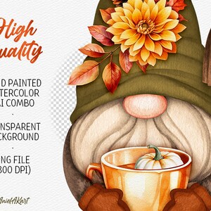 Fall Gnomes PNG Sublimation Design Watercolor Fall PNG Autumn PNG ...