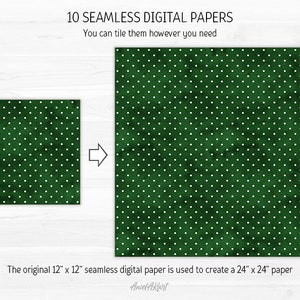 Green Polka Dot Watercolor Background Green Ombre Digital Paper Pack ...