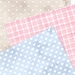 Cute Baby Digital Paper Pack Pastel Seamless Pattern Watercolor Polka ...