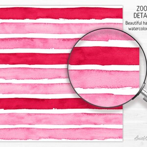 Valentine Digital Paper Pack Watercolor Polka Dot Seamless Pattern ...