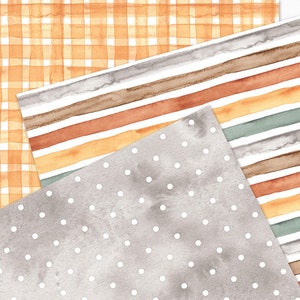 Watercolor Boho Tones Digital Paper Pack Natural Boho Seamless Pattern ...