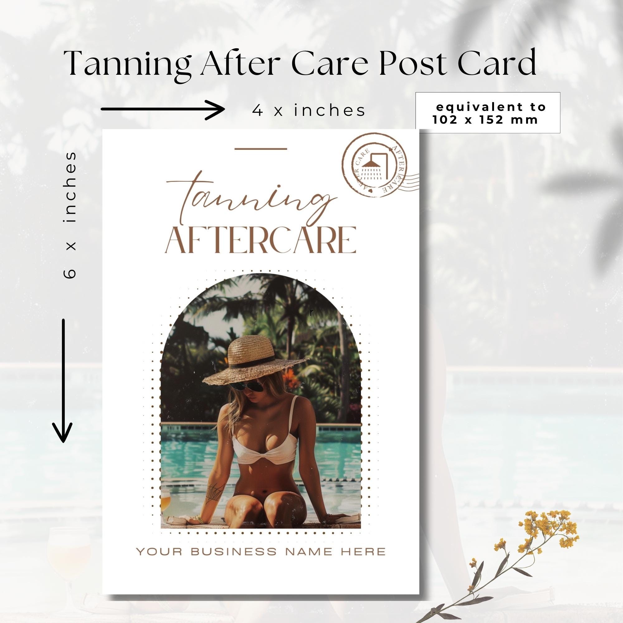 Spray Tan Aftercare Template | Customizable Post Tan Guide (digital) - Etsy