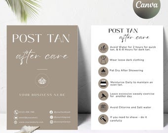 Spray Tan Aftercare Guide - Etsy