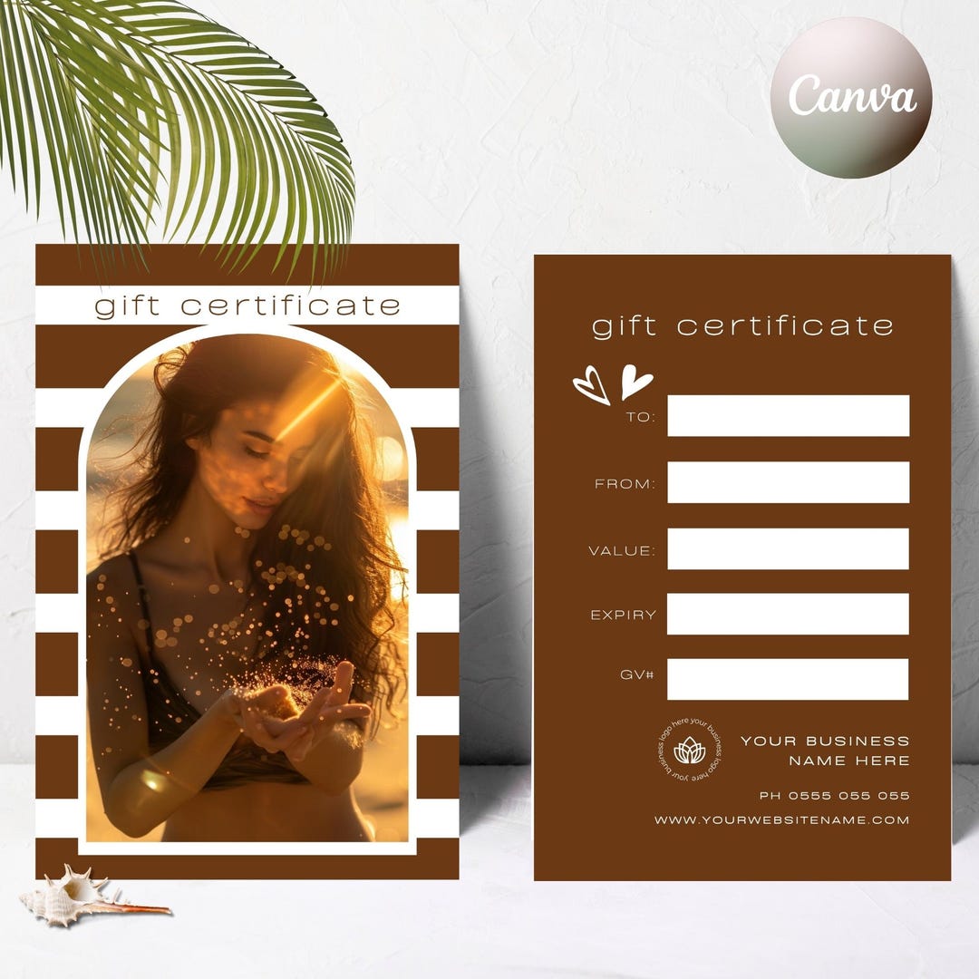 Spray Tan Gift Certificate | Gift Certificate for Spray Tan | Airbrush ...