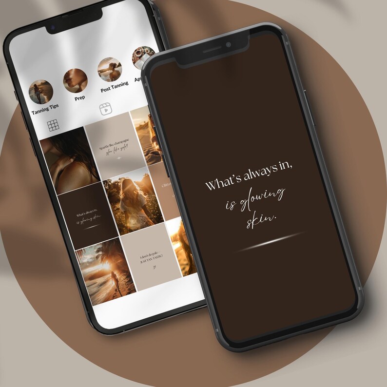 Spray Tan Quotes Instagram Templates | Instagram Tan Posts | Tanning ...