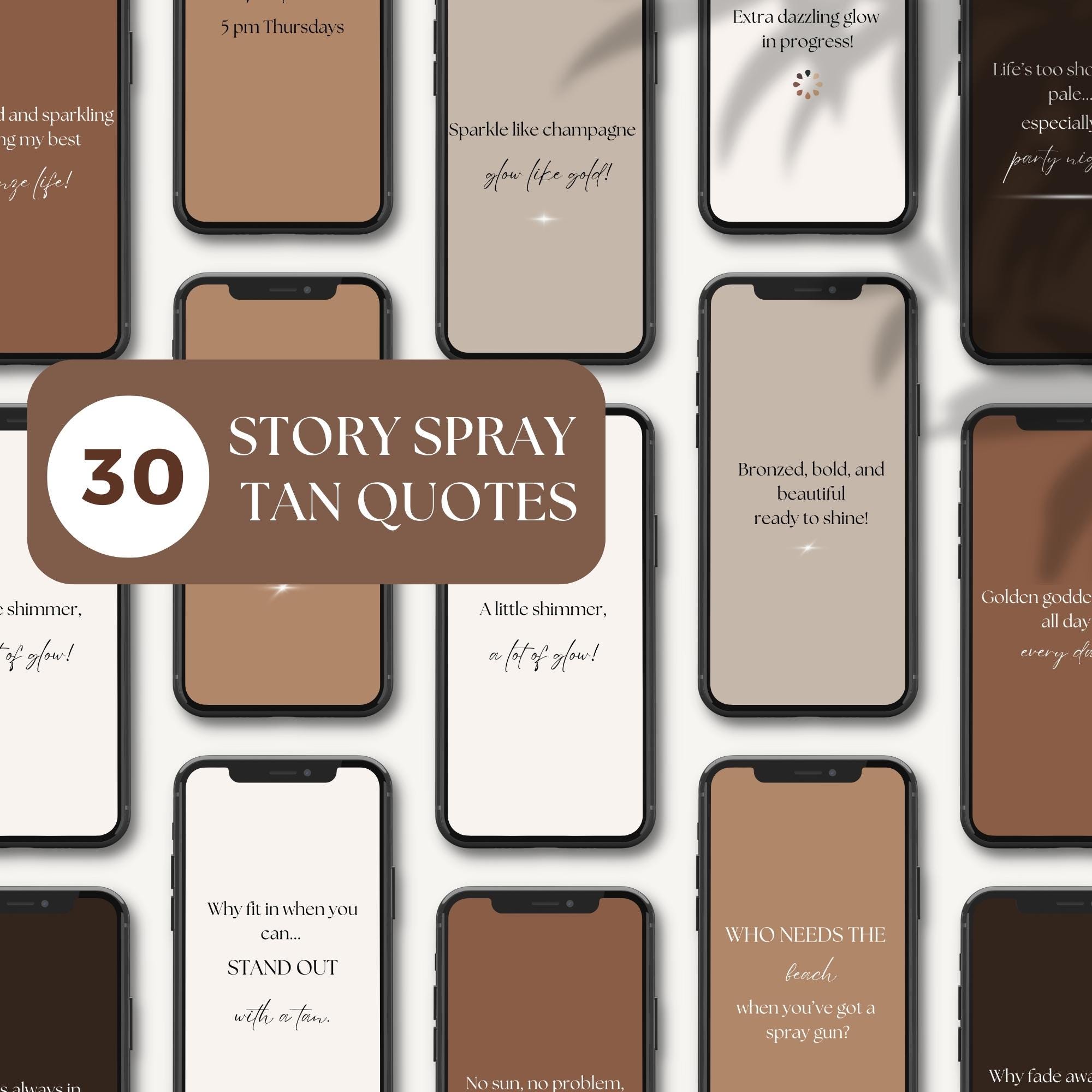 Spray Tan Quotes Instagram Templates | Tanning Salon Social Media ...