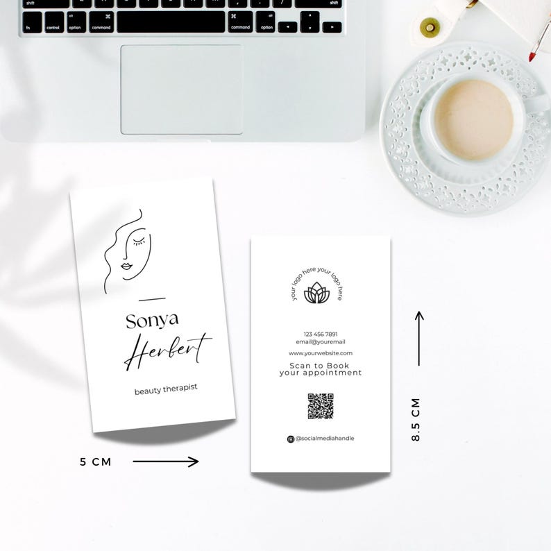 Business Card QR Code | Scan QR Code Card | Minimalist Business Card ...