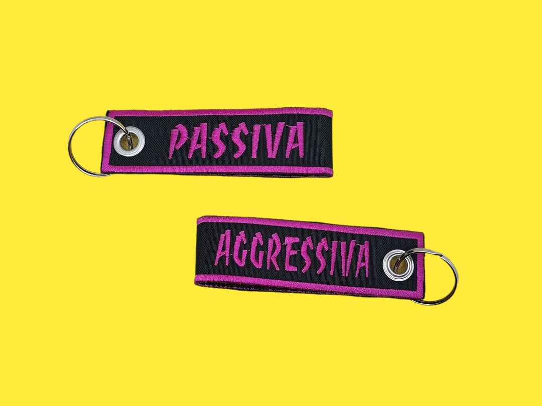 PASSIVE AGGRESSIVE Key Ring - Etsy